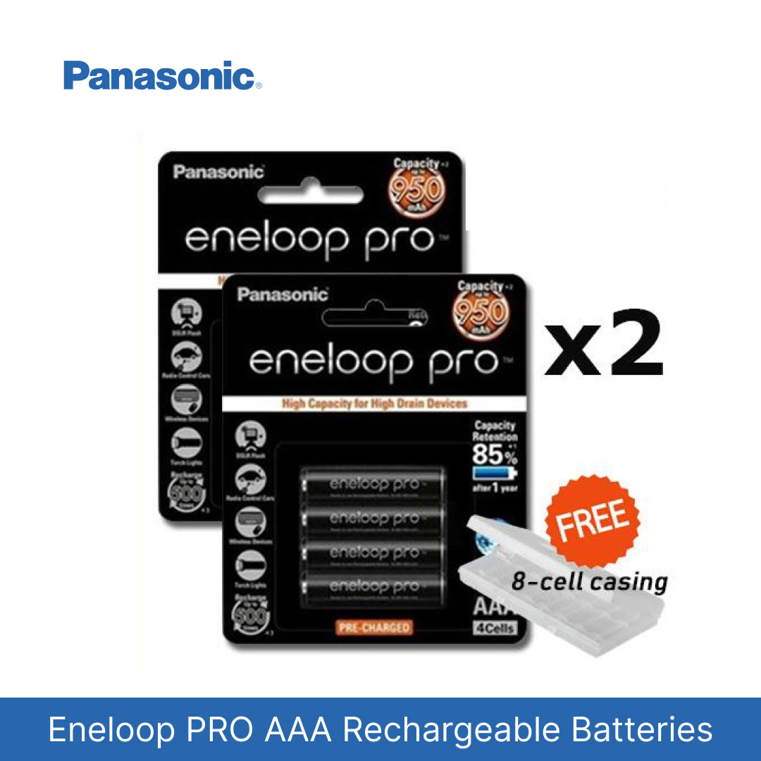 [Made in Japan] (2 packs) [FREE DELIVERY] Panasonic Eneloop PRO 950mAH ...