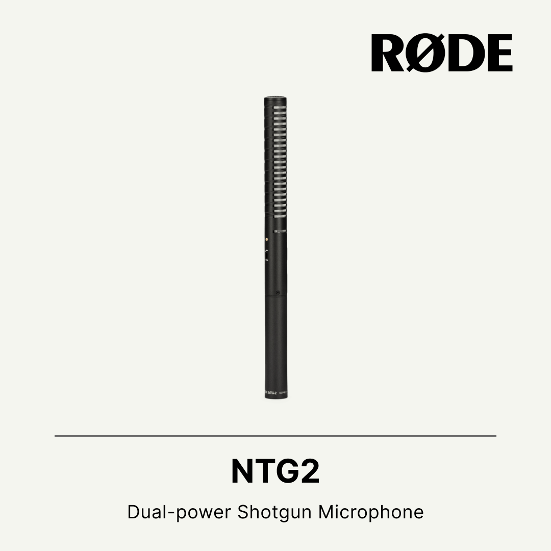 Rode NTG2 Battery or Phantom Powered Condenser Shotgun Microphone – Red ...