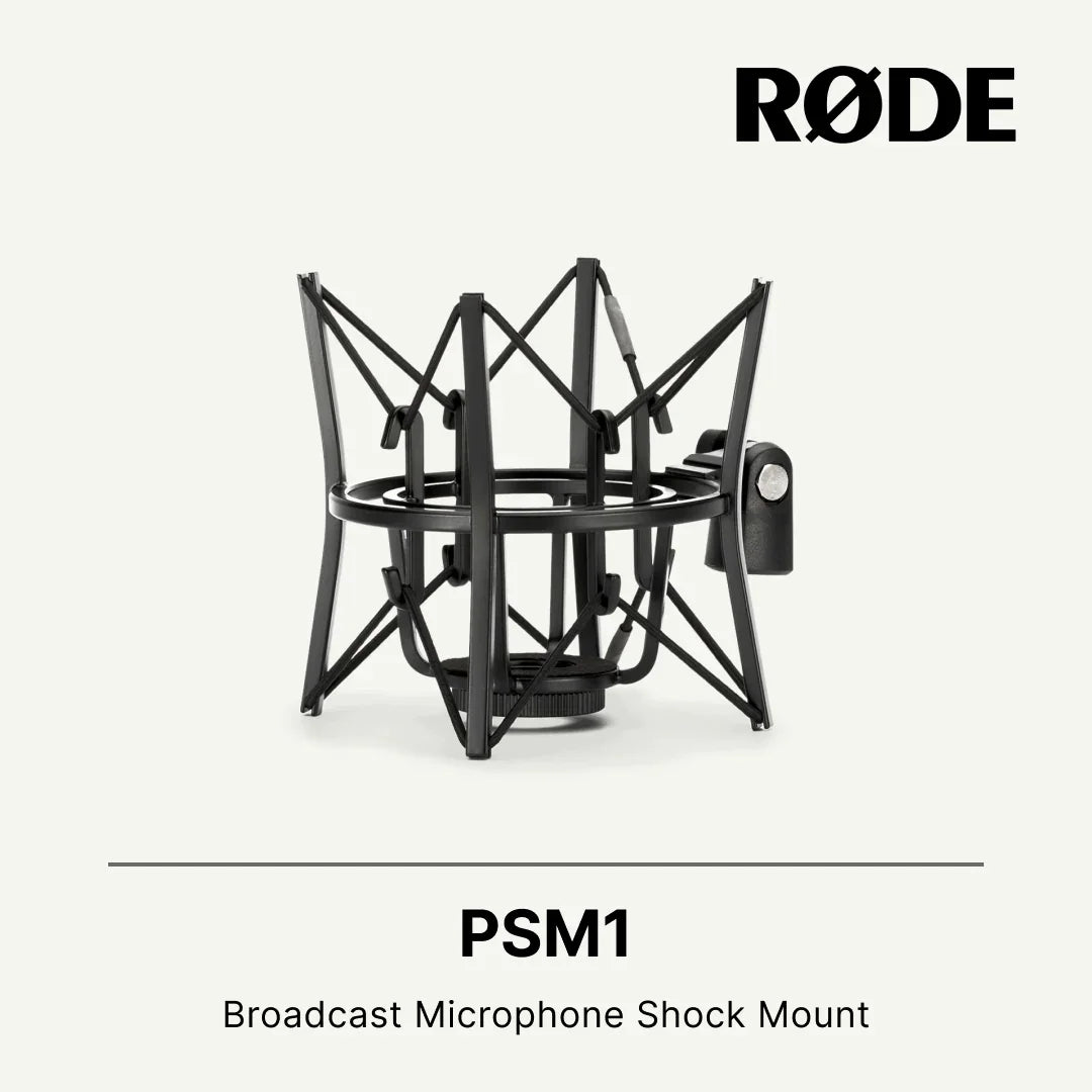 Rode PSM1 Shock mount for Rode Podcaster or Procaster Microphone – Red ...