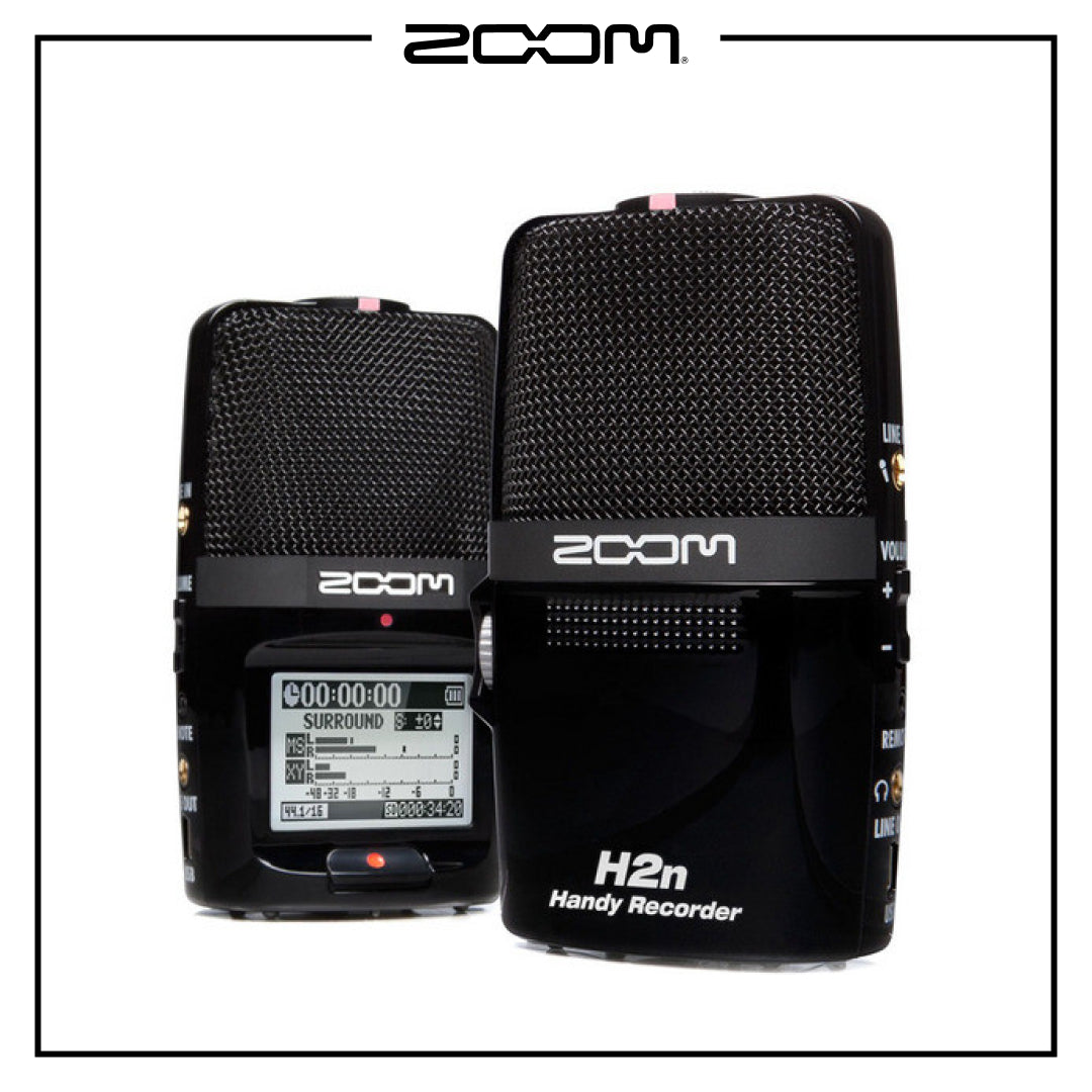 Zoom H2n 2-Input / 4-Track Portable Handy Recorder with Onboard 5-Mic ...