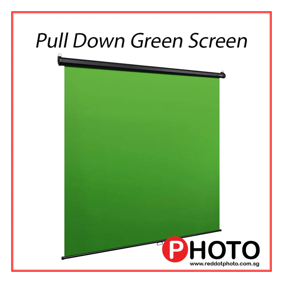 Pull down Green screen 2x1.8m for chroma key green zoom video conferen ...